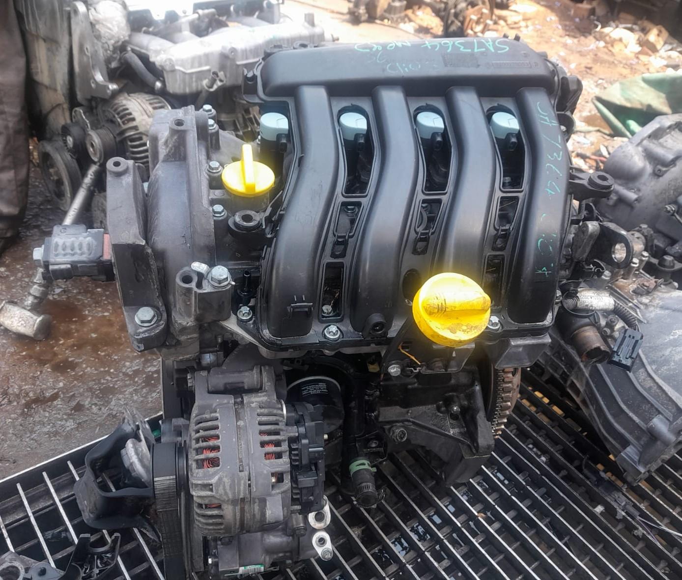 RENAULT CLIO 3 1.6 K4MD PETROL HEAD BLOCK AND SUMP - USED